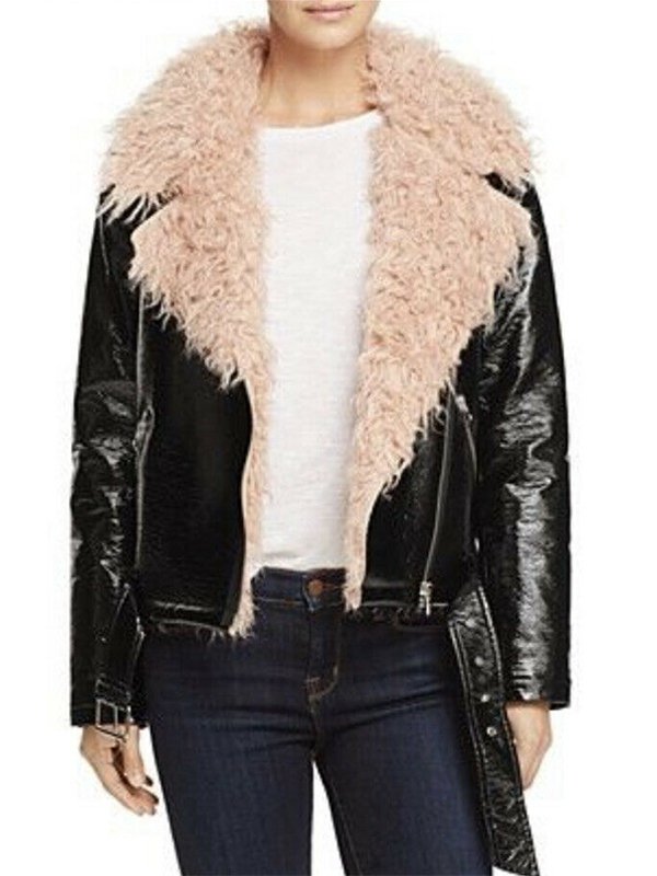 Scream Season 3 Beth Pink Fur Leather Jacket | Leather Jacketz