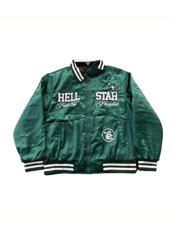 Hellstar Path To Paradise Jacket Green - Leather Jacketz