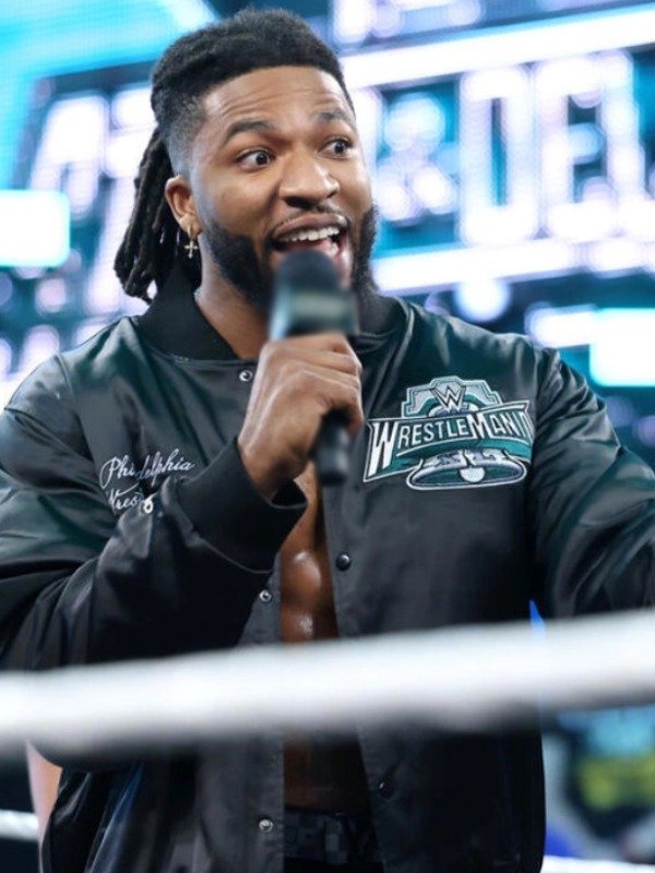 WrestleMania 40 Satin Jacket | WrestleMania Black Satin Jacket