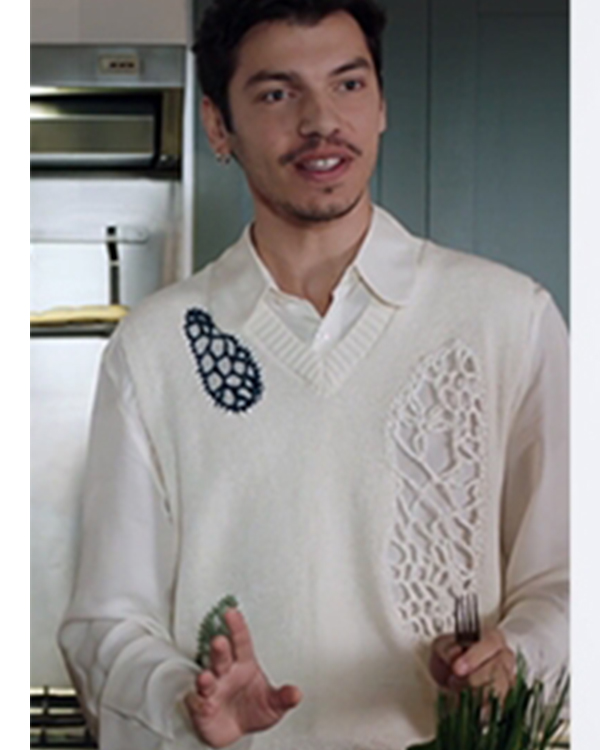 ICI TOUT Commence 2025 Maxym Anciaux Crochet Sweater Vest - Leather Jacketz